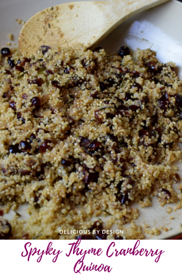 Spiky Thyme Cranberry Quinoa - Delicious by Design
