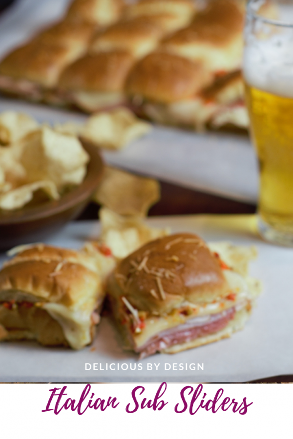 Hot Italian Sub Sliders - Delicious by Design