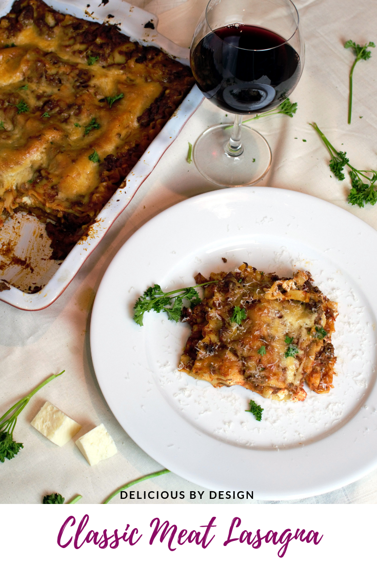 Classic Meat Lasagna Recipe - Delicious by Design