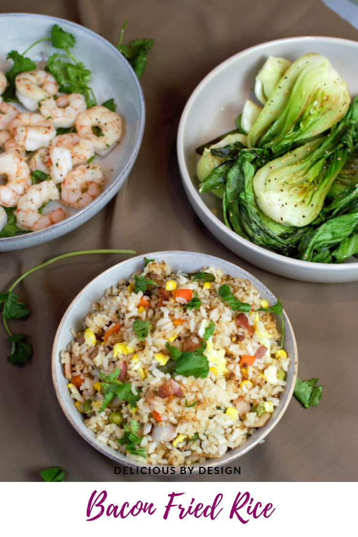 Restaurant Quality Bacon Fried Rice - Delicious by Design