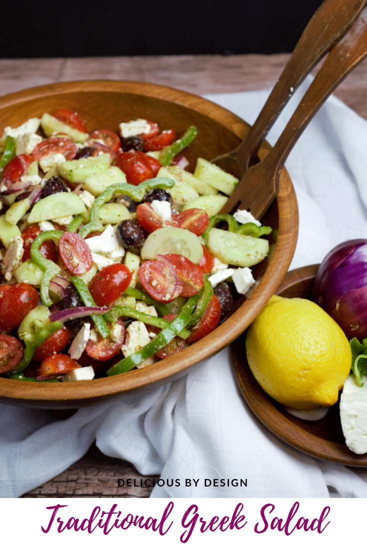 Traditional Greek Salad Recipe - Delicious by Design