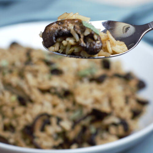 Mushroom Rice Pilaf - Delicious by Design