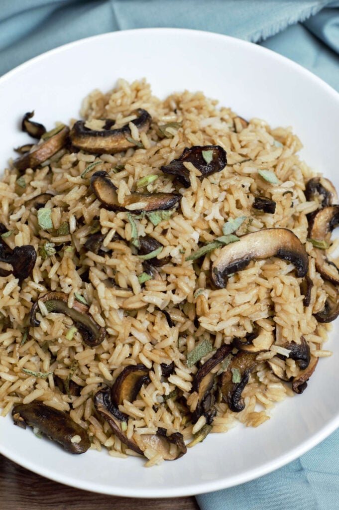 Mushroom Rice Pilaf - Delicious by Design