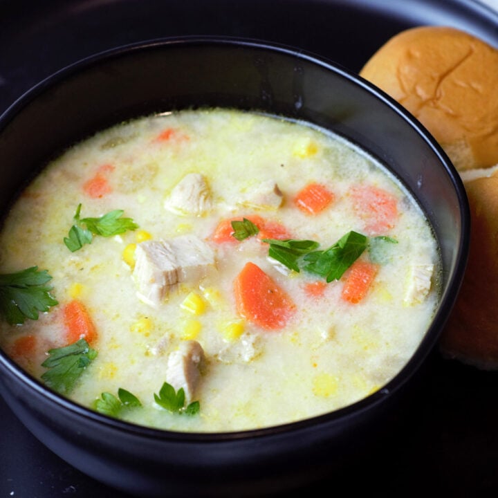 Leftover Turkey Corn Chowder - Delicious by Design