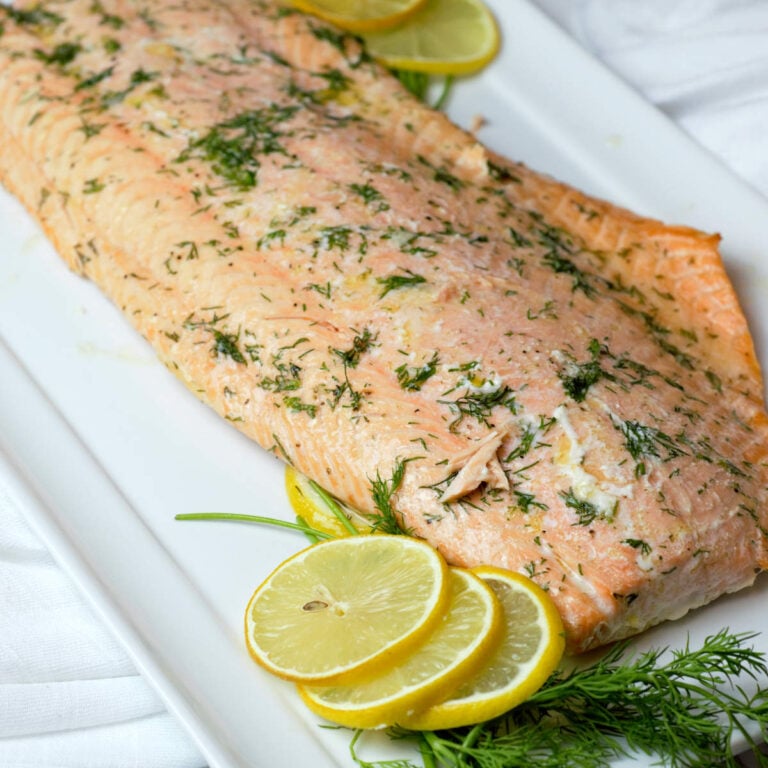 Baked Lemon Dill Salmon - Delicious by Design