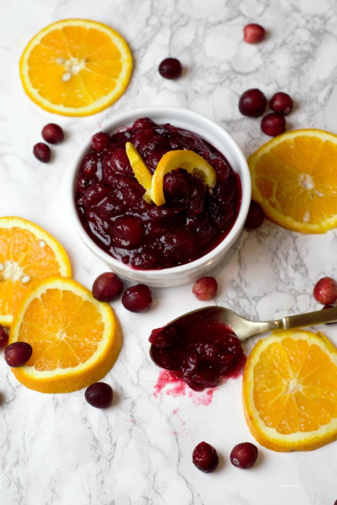 Cinnamon Orange Cranberry Sauce - Delicious by Design