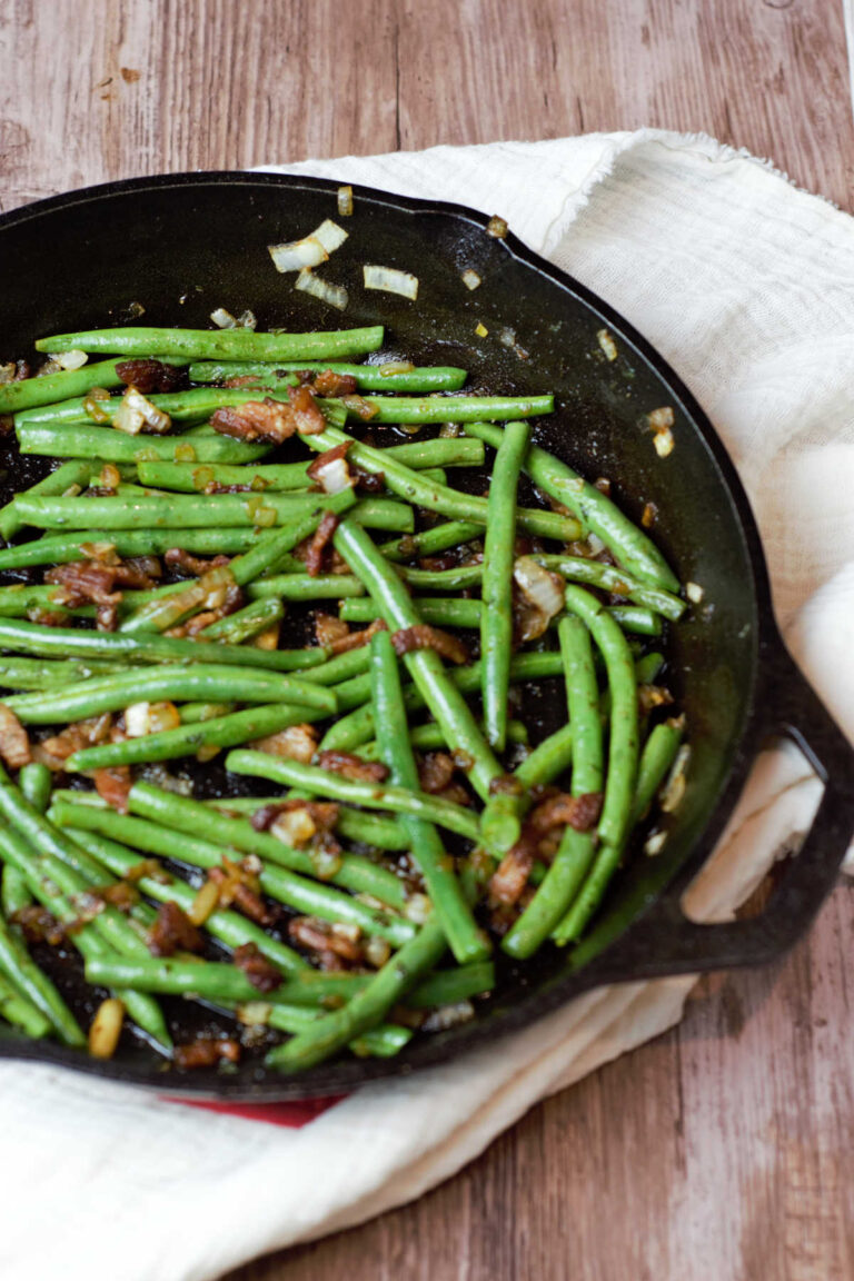 Southern Green Beans with Bacon - Delicious by Design