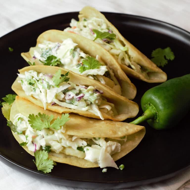 Crispy Fried Potato Tacos (Tacos de Papa) - Delicious by Design