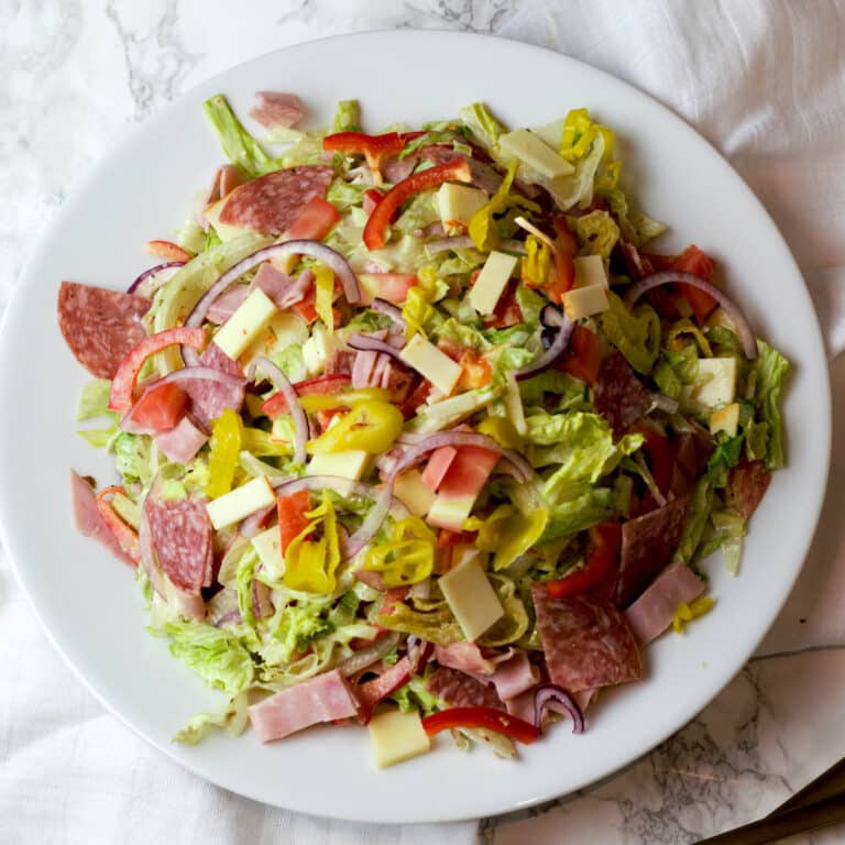 Grinder Salad (Italian Sub Salad) - Delicious by Design