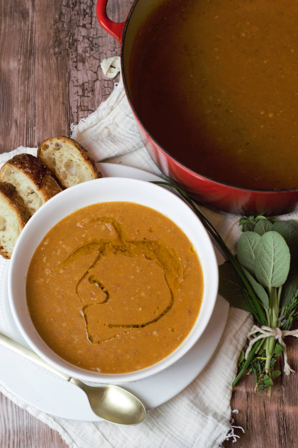 Tuscan Borlotti Bean Soup with Farro - Delicious by Design